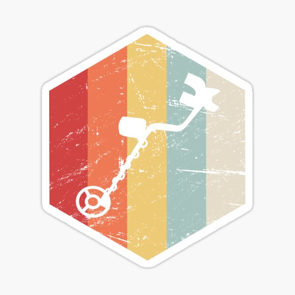 "Retro Vintage Metal Detector" Sticker by ethandirks | Redbubble