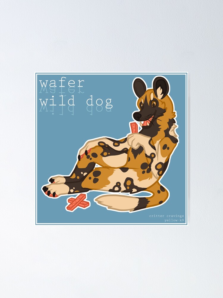 "Wafer Wild Dog" Poster by Yellow-K9 | Redbubble
