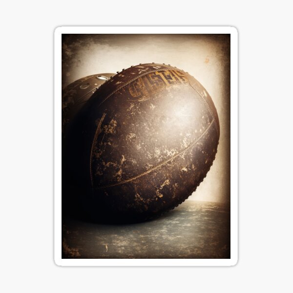 "#4 "Vintage-Style Football Design with Classic Worn-Out Textures ...