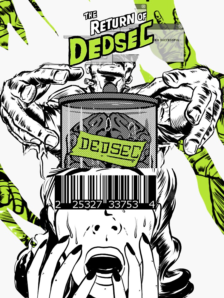 "Dedsec Shirt Design 1 " Sticker for Sale by JordaneKoch | Redbubble