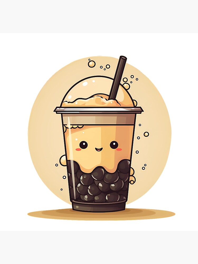 "Boba Tea Cartoon" Art Board Print for Sale by christiangates | Redbubble