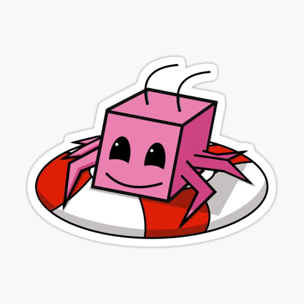 "Relaxed Cube Ant (no background)" Sticker for Sale by CubeAntz | Redbubble