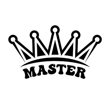 "Master Crown" Sticker for Sale by peterscarfo | Redbubble