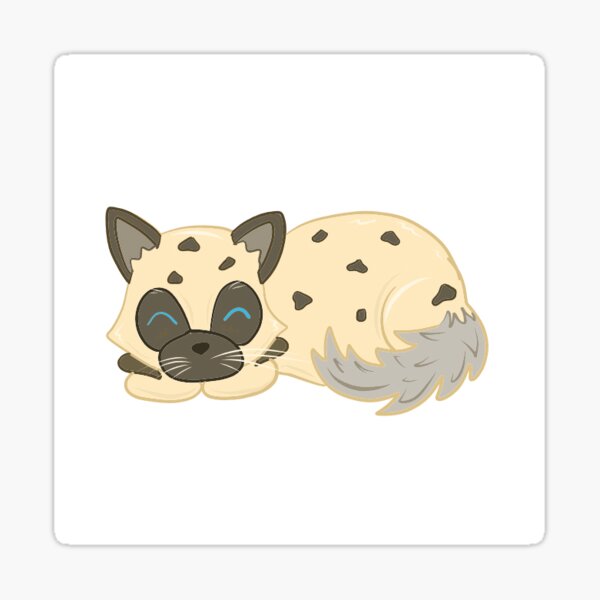 "cookie cat kitten sleeping siamese" Sticker for Sale by heyjayyay ...