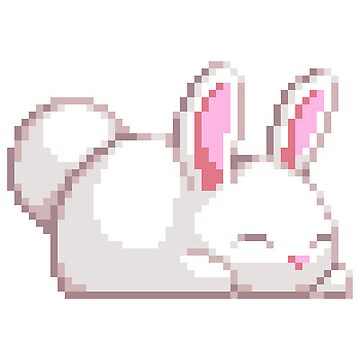 "Cute Pixel Bunny" Sticker by ArtPGFinds | Redbubble