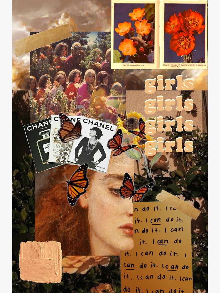 ""Girls" Art Collage Style" Sticker for Sale by honeycurse | Redbubble