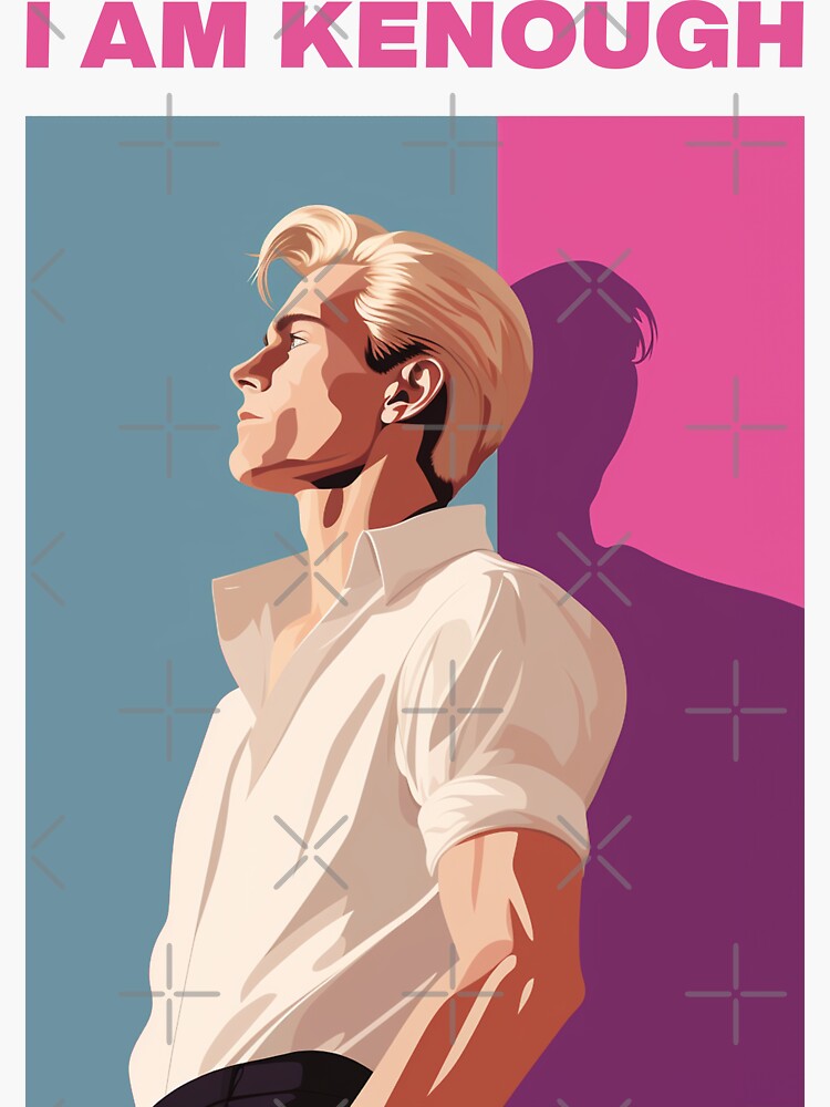 "I am Kenough" Sticker for Sale by Retro Travel Design | Redbubble