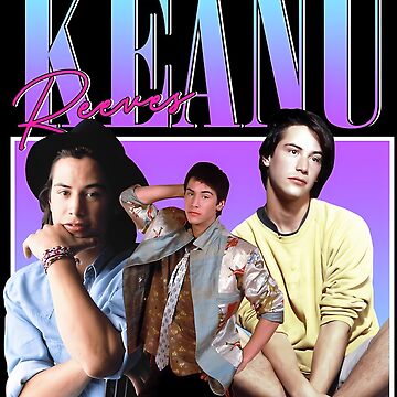 "Keanu Reeves 90s Style" Sticker for Sale by Clothingrompers | Redbubble