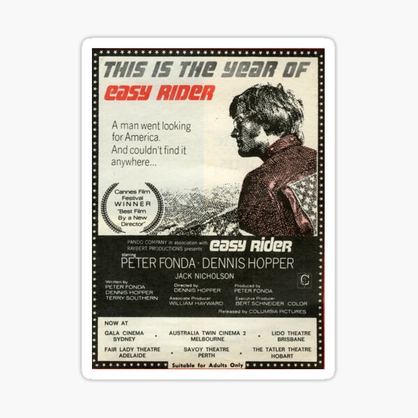 "Easy Rider" Sticker for Sale by taspaul | Redbubble