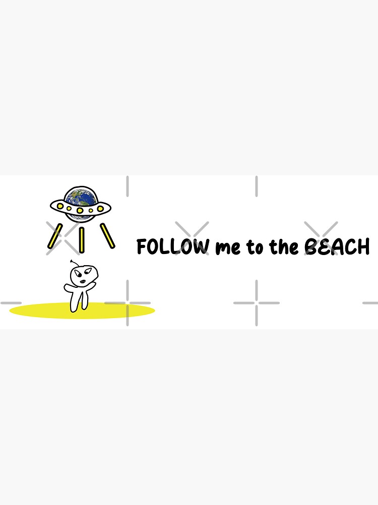 "Follow me Bumper sticker" Sticker for Sale by EY-studio | Redbubble