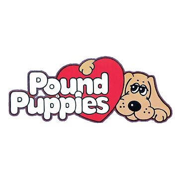 "Pound Puppies 80's toys, and cartoon " Sticker for Sale by ...