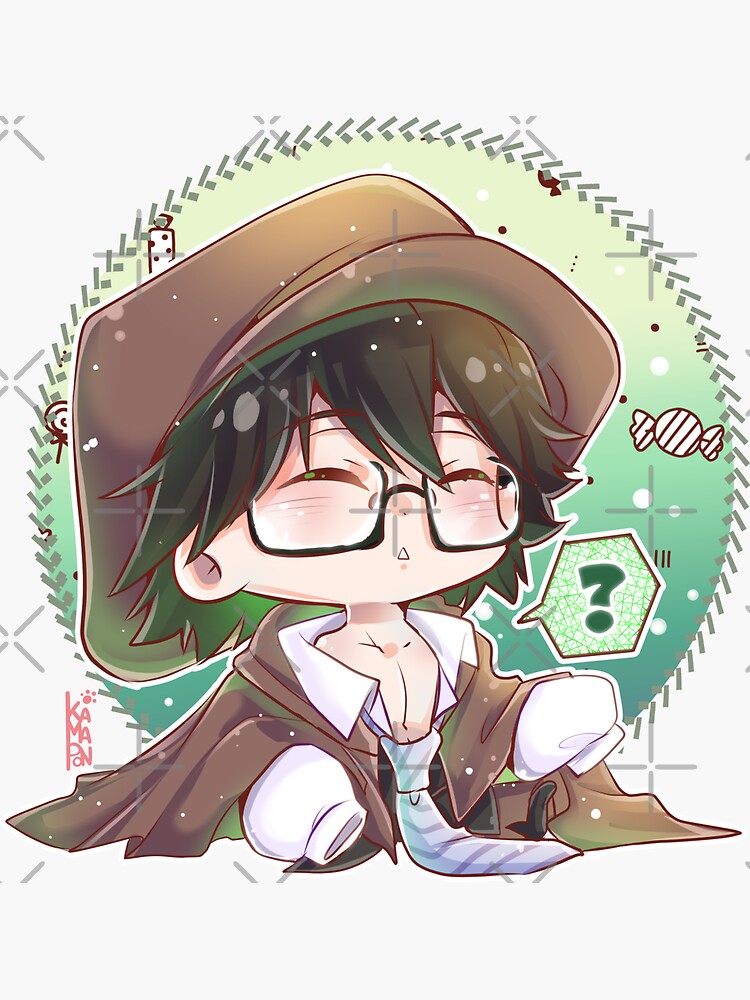 " Ultra Chibi Ranpo" Stickerundefined by Kamapon | Redbubble