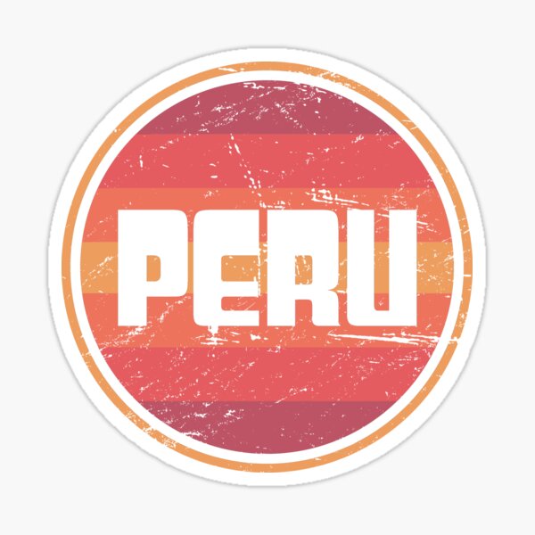 "Retro Peruvian PERU" Sticker by ethandirks | Redbubble