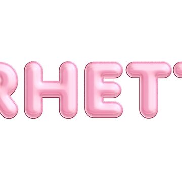 "Balloon Foil 3D | Rhett Name Label" Sticker for Sale by NafilNafiz ...