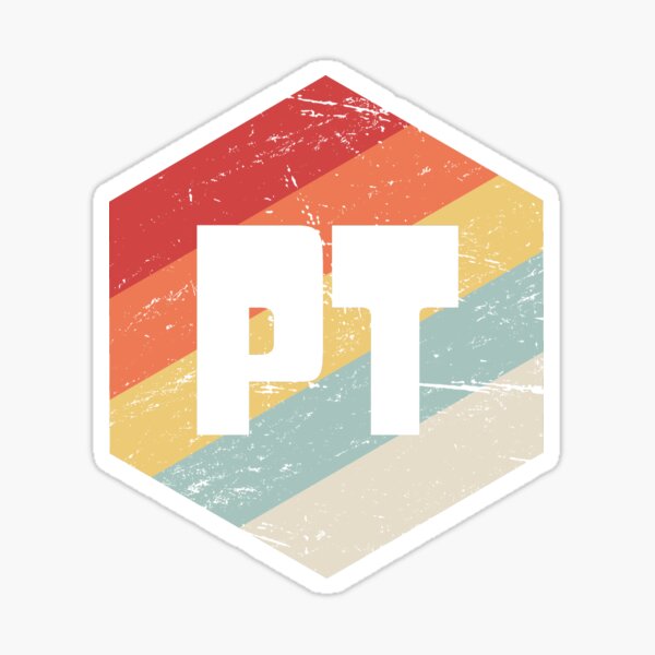 "Retro PT Physical Therapy Graphic" Sticker for Sale by Jam Jar | Redbubble