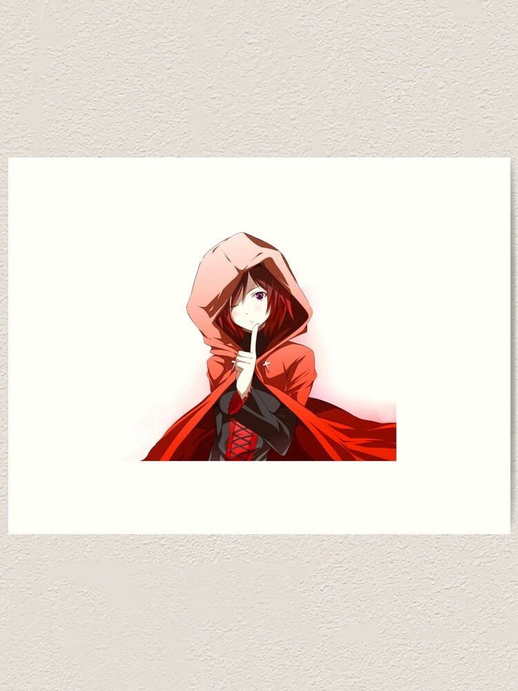 "RWBY | Ruby Rose Hood" Art Print for Sale by putyopantson | Redbubble