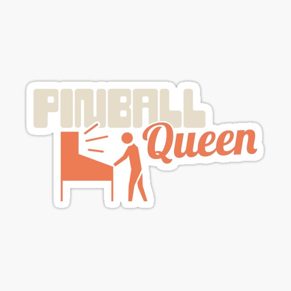 "Arcade Pinball Queen" Sticker by ethandirks | Redbubble