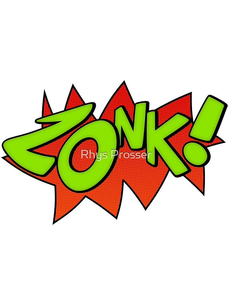 "ZONK! - Comic Book Sound Effects" Greeting Card for Sale by Rhys Prosser | Redbubble