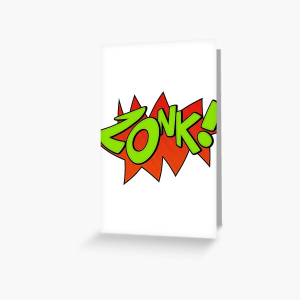 "ZONK! - Comic Book Sound Effects" Greeting Card for Sale by Rhys ...