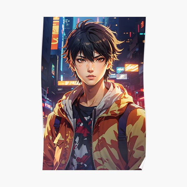 "Cute & Handsome Anime Boy" Poster for Sale by imabbasanwar | Redbubble