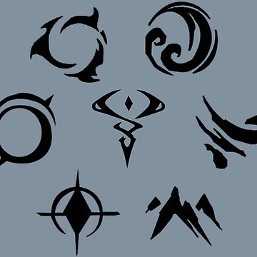 "The Dragon Prince, Primal Symbols" Sticker for Sale by SkittlezStudios ...