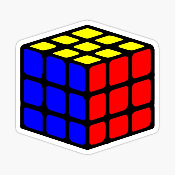 "Rubix cube" Sticker for Sale by AmyJStickers | Redbubble