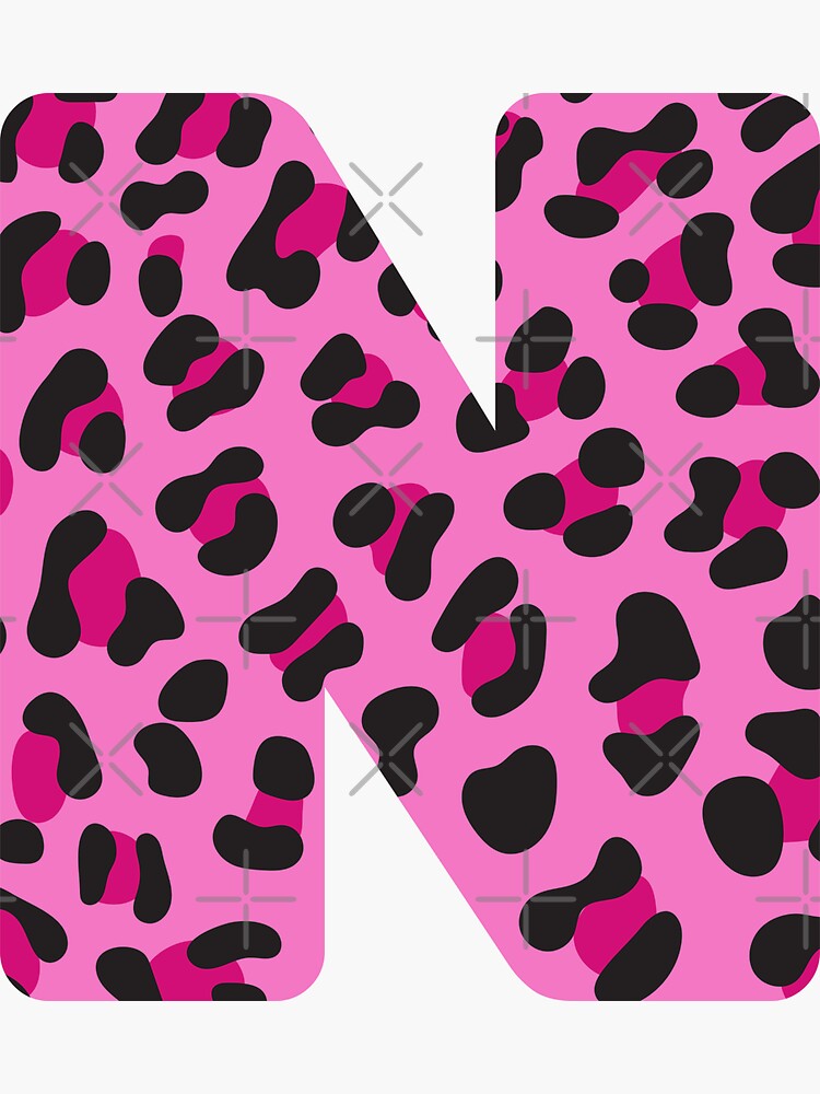 "Hot Pink Letter N, Girl Name" Sticker for Sale by Febraio | Redbubble