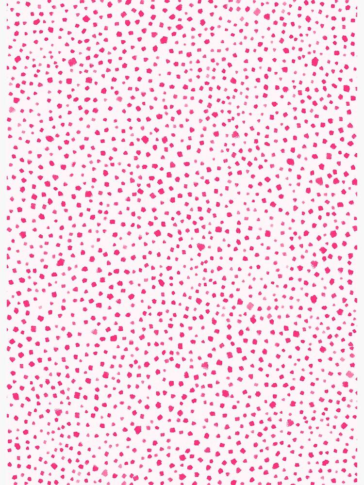 "Painted Smudge Dots Organic Pattern in Hot Pink" Art Board Print for ...