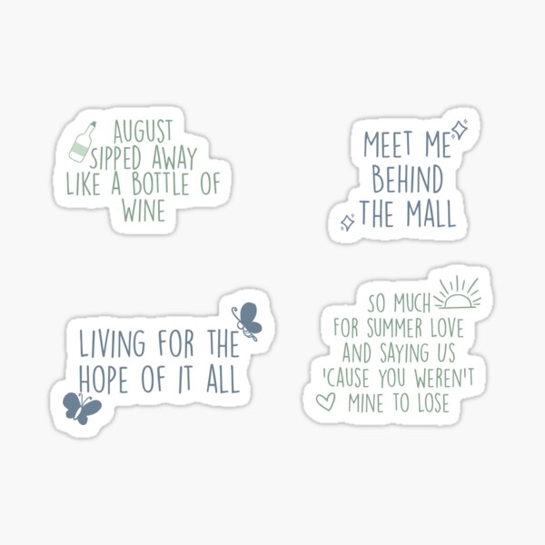 "august Sticker Pack" Sticker for Sale by designsbyem5 | Redbubble