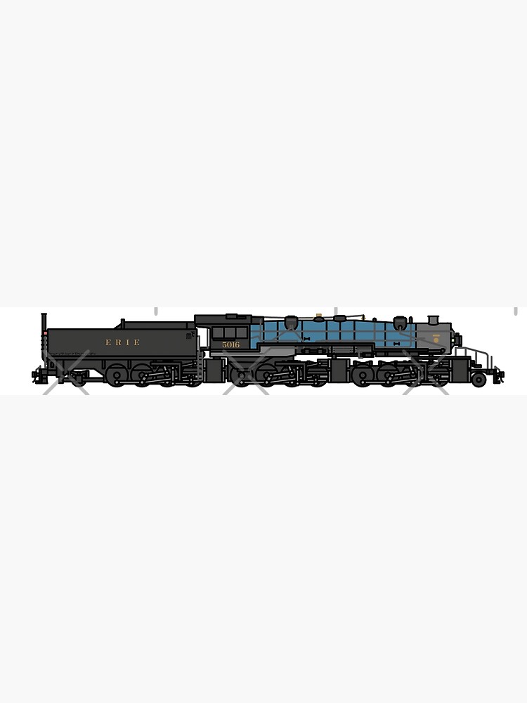 Triplex Train Drawing Erie Triplex Steam Locomotive!