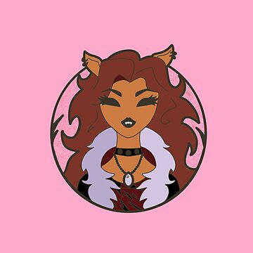 "Clawdeen Monster High" Sticker for Sale by DesignsByMist | Redbubble