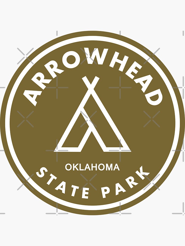 "Arrowhead State Park Oklahoma Tent" Sticker for Sale by bivenart ...