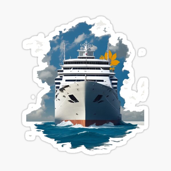 "Cruise Ship" Sticker for Sale by kaylavujiatny | Redbubble