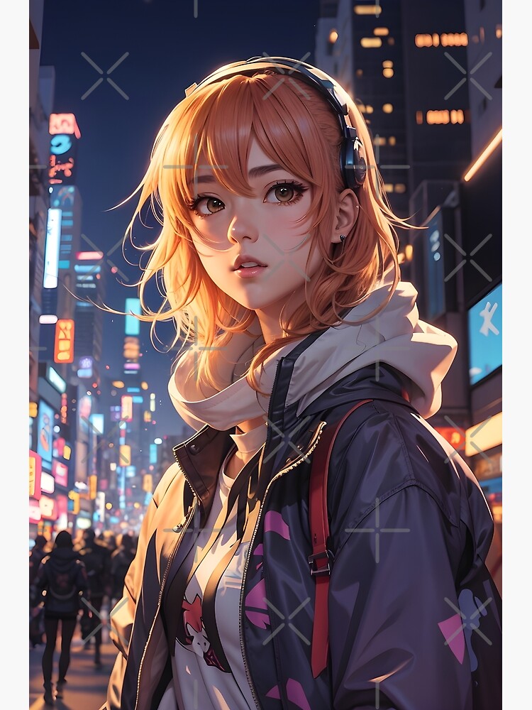 "Anime Cute Girl Art" Poster for Sale by imabbasanwar | Redbubble