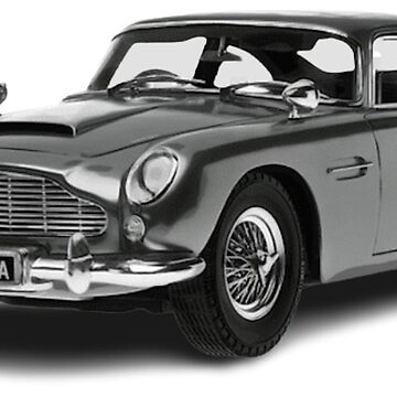 "Aston Martin DB5" Sticker for Sale by JRS-Designs | Redbubble