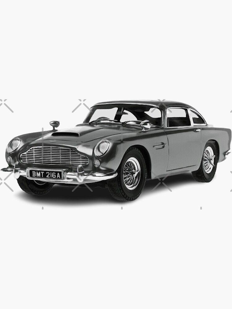 "Aston Martin DB5" Sticker for Sale by JRS-Designs | Redbubble