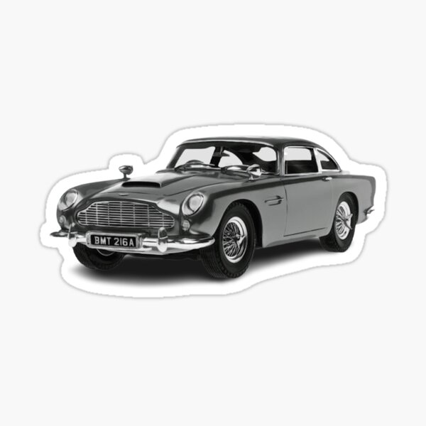 "Aston Martin DB5" Sticker for Sale by JRS-Designs | Redbubble
