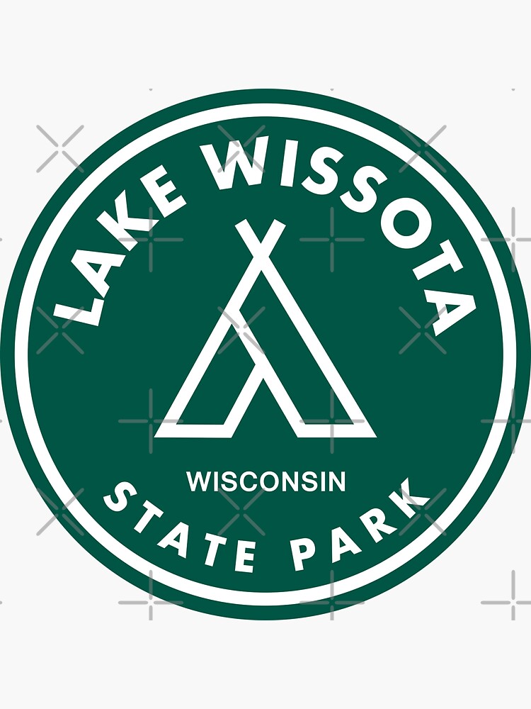 "Lake Wissota State Park Wisconsin Tent" Sticker for Sale by bivenart ...