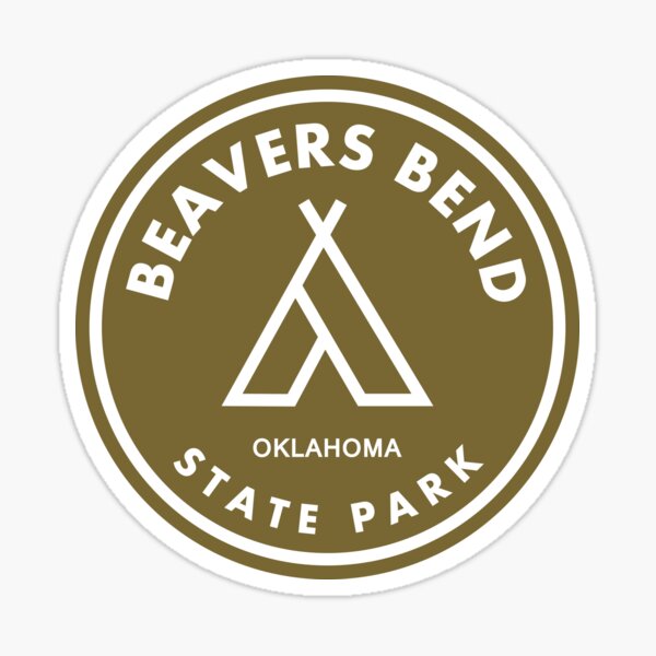 "Beavers Bend State Park Oklahoma Tent" Sticker for Sale by bivenart ...