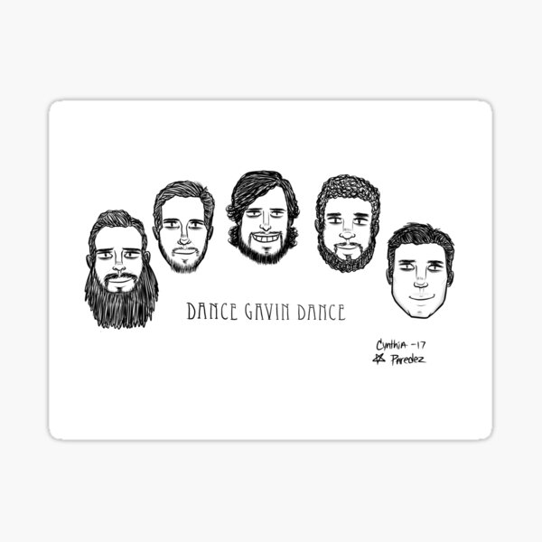 "DGD headshot fan art" Sticker by CheekyBlush | Redbubble