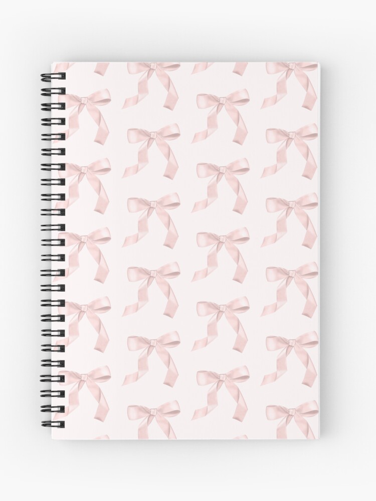 "Coquette Ribbon Bow Pink" Journal for Sale by Anett Vaysberg | Redbubble