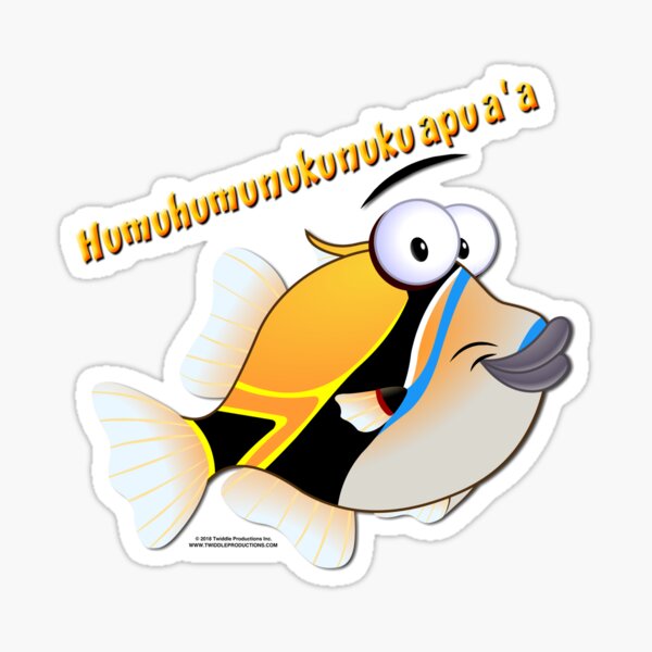 "Humuhumunukunukuapua'a" Sticker for Sale by TwiddleProd | Redbubble