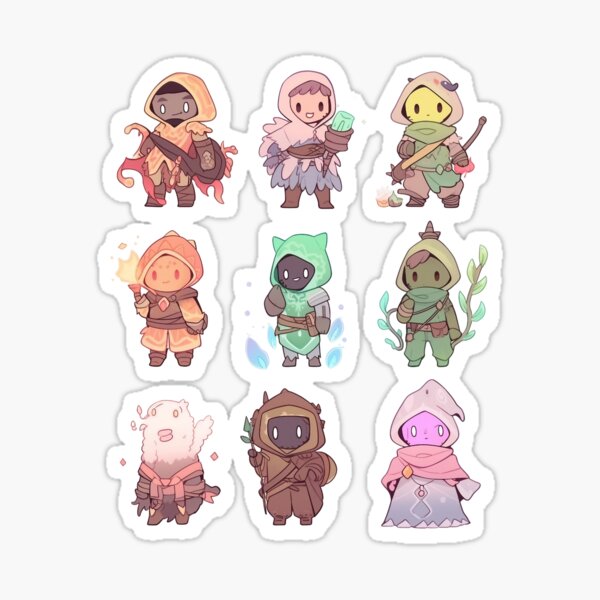 "Cute Kawaii Dnd Character Art - Dnd Art for Dnd and Fantasy fans ...