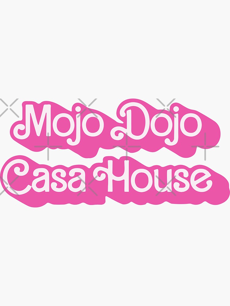 "pink Mojo Dojo" Sticker for Sale by sarascoprox | Redbubble