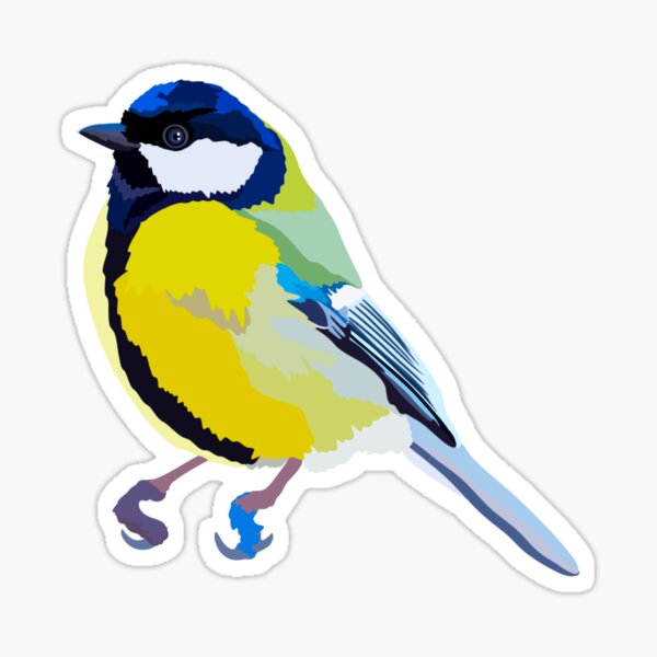 " B is for Blue Tit " Sticker for Sale by thezoogirl | Redbubble