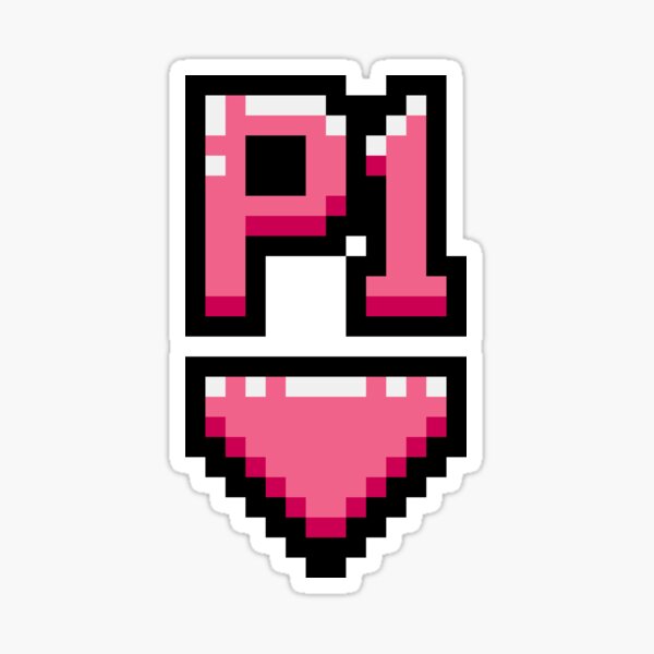 "Player 1 Tag" Sticker for Sale by JadedTwin | Redbubble