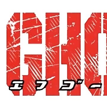 "LOGO MF GHOST JAPAN - RED" Sticker by Jean-Pierre C | Redbubble