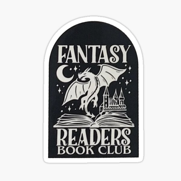 "Fantasy Book Club" Sticker for Sale by Elia88 | Redbubble