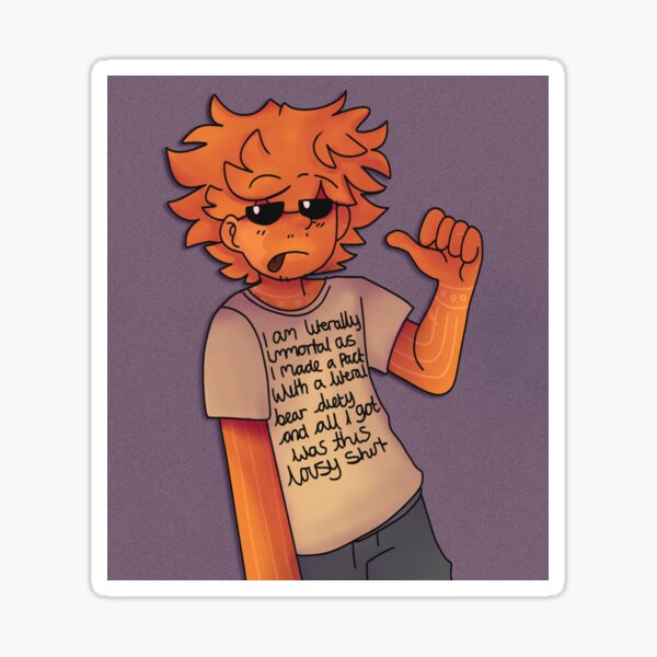 "jack dsaf wearing shirt" Sticker for Sale by Ribena-59p | Redbubble