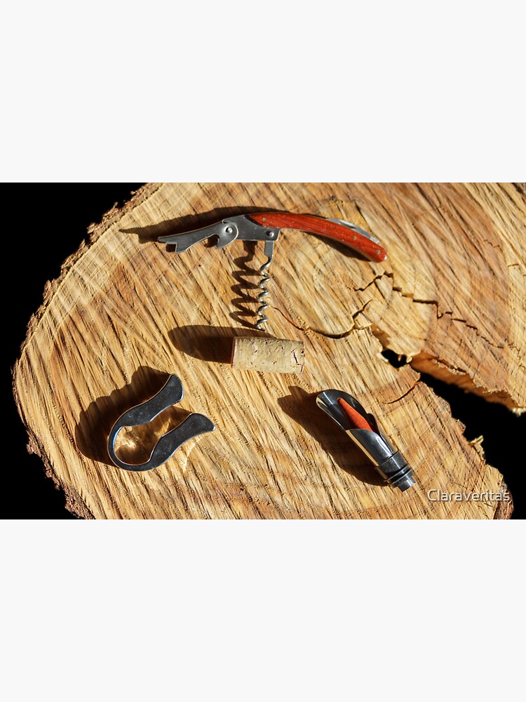 "corkscrew with wine corks" Sticker for Sale by Claraveritas | Redbubble